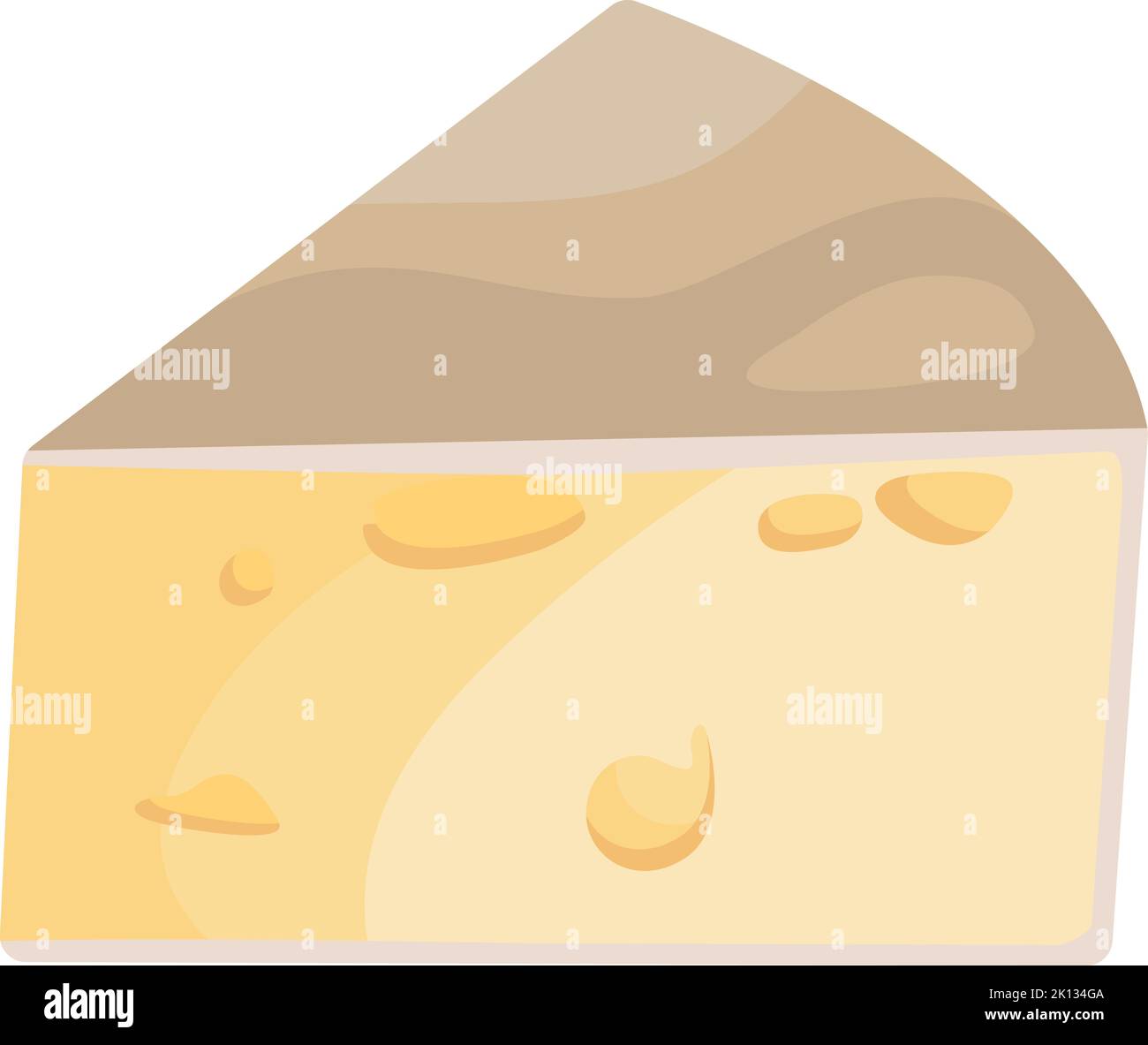 Camembert cartoon icon. Cartoon soft creamy cheese Stock Vector Image ...