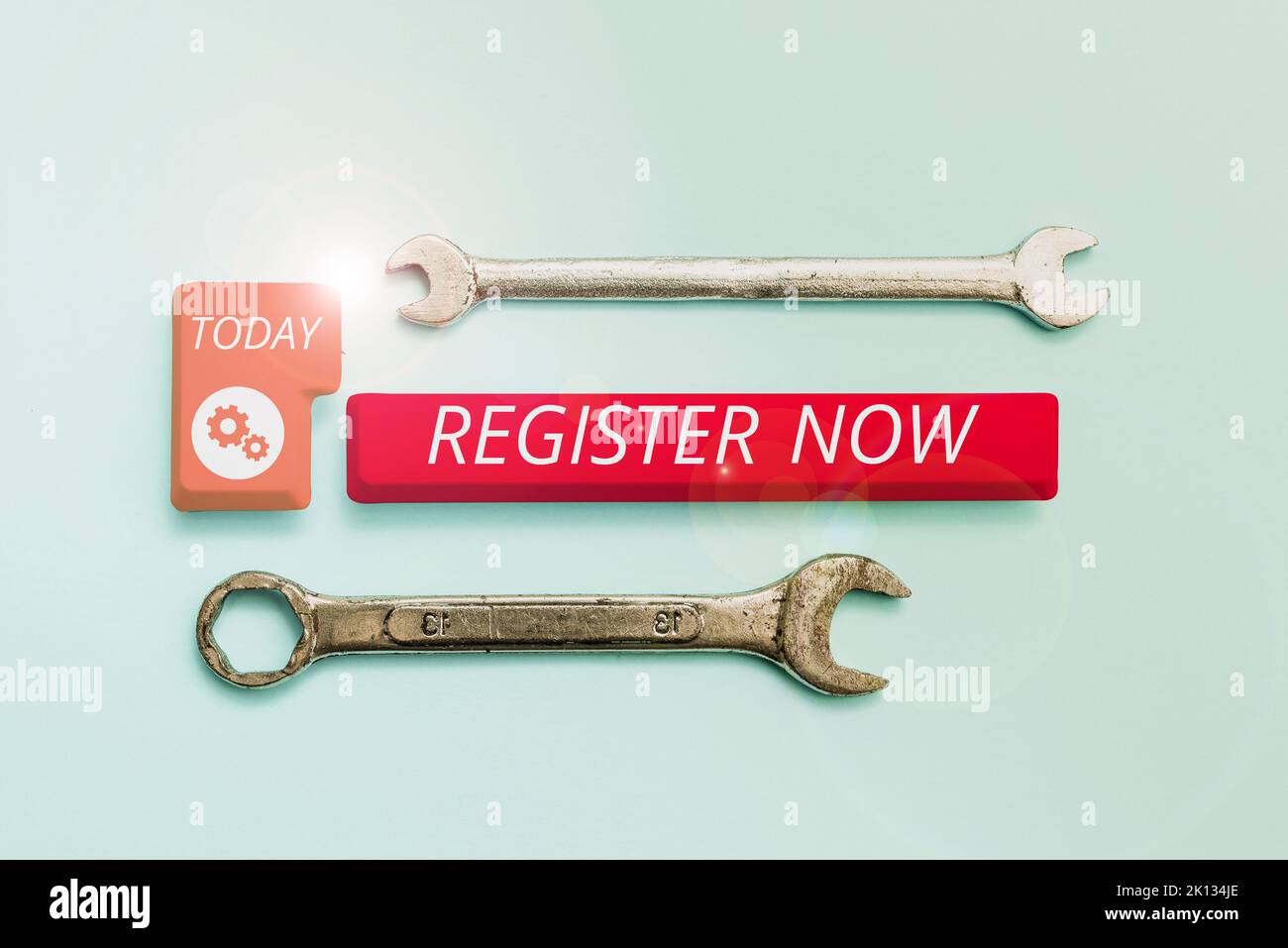 Conceptual caption Register Now. Word for Name in an Official List ...