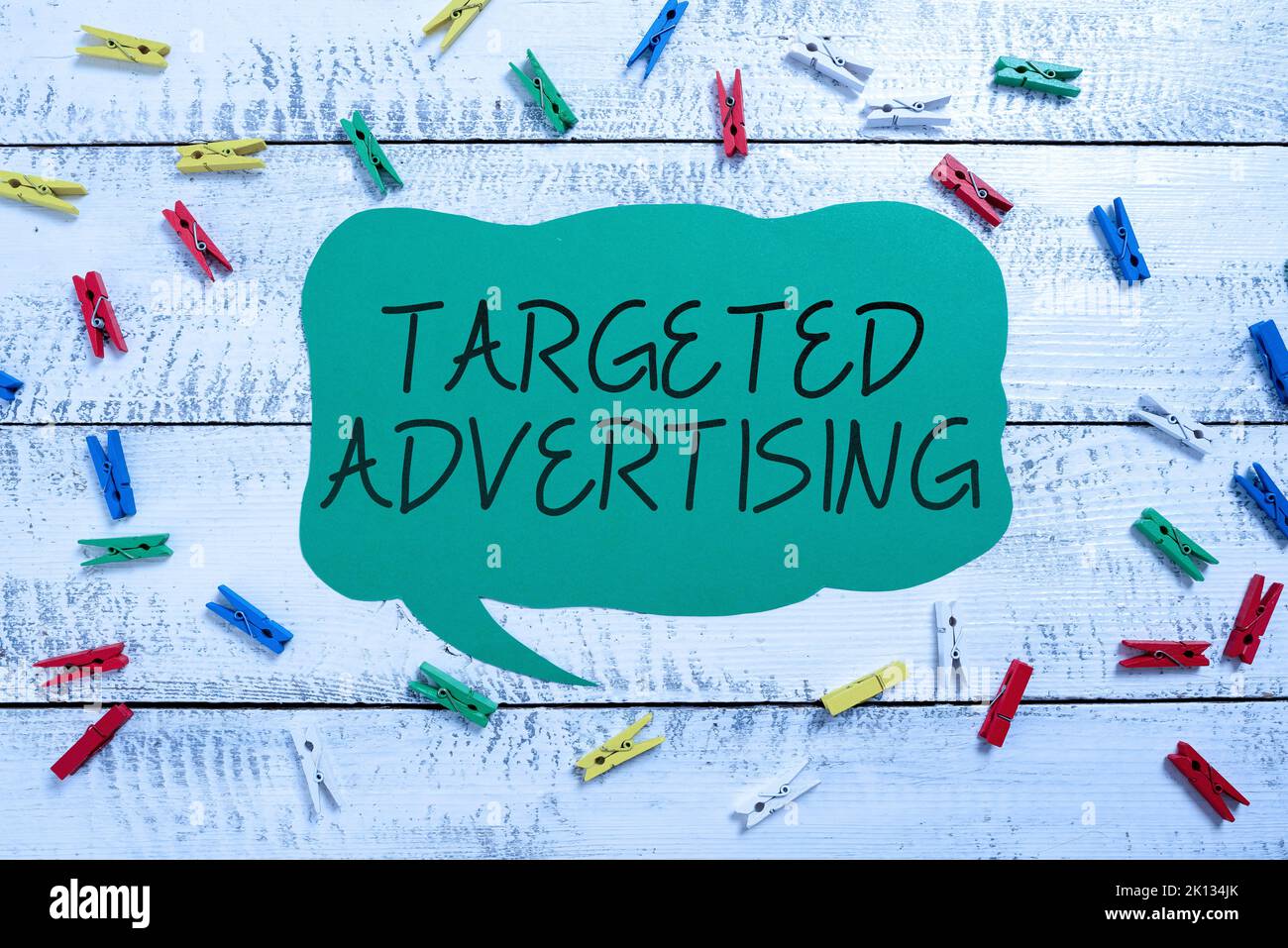 Text caption presenting Targeted Advertising. Business approach Online ...