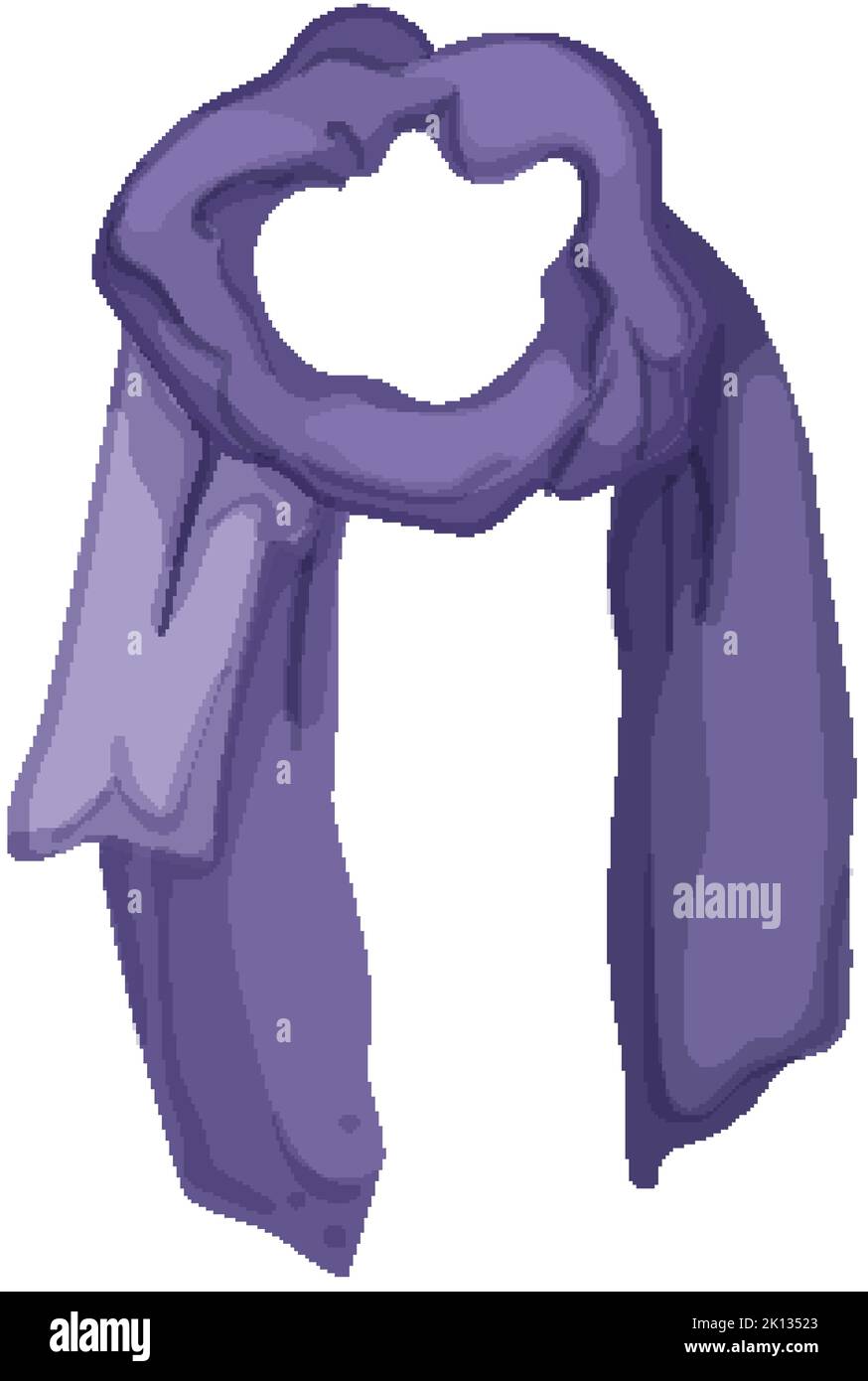 autumn scarf women cartoon vector illustration Stock Vector Image & Art ...