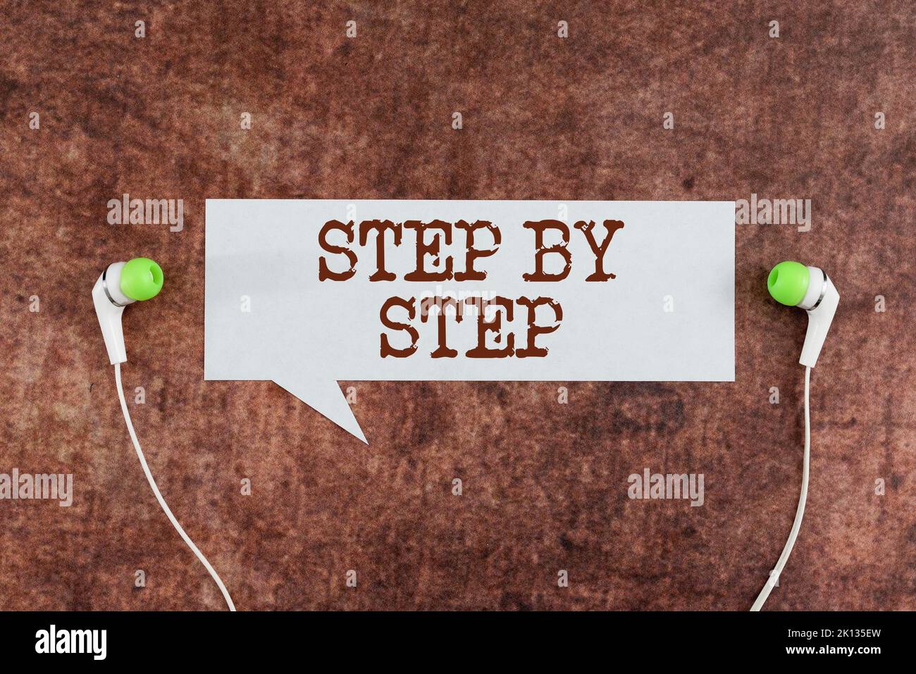 Text showing inspiration Step By Step. Business showcase Slow progress ...