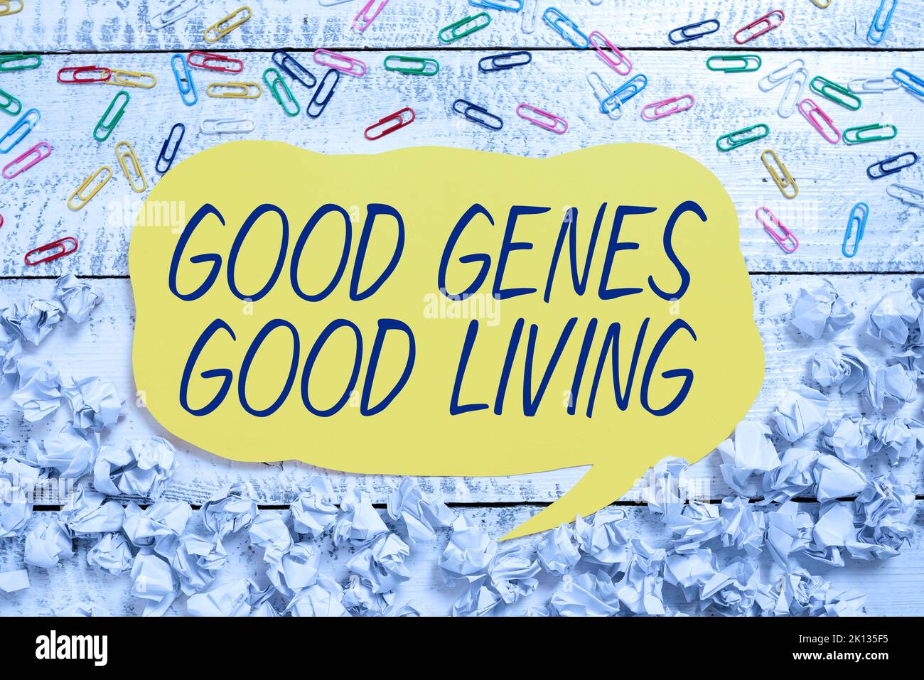 Writing displaying text Good Genes Good Living. Internet Concept ...