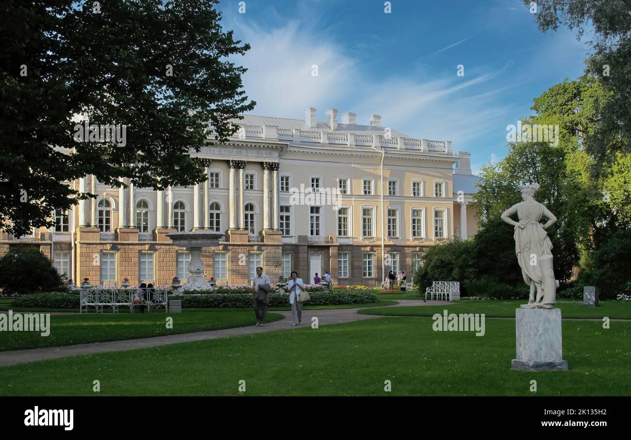 The beautiful Alexander Palace,in classical style,in Pushkin (St ...