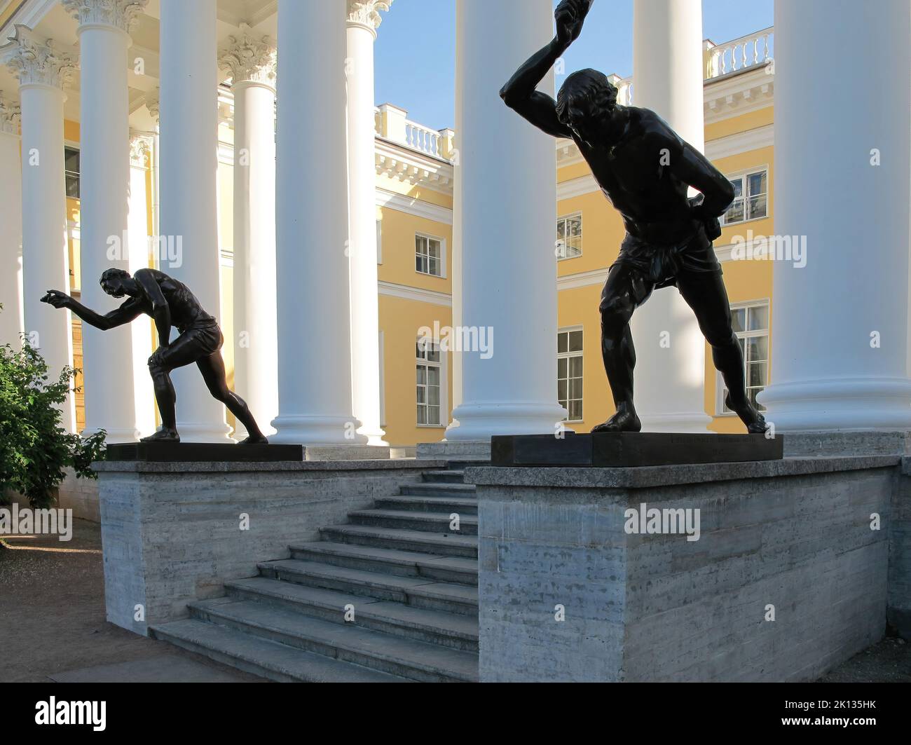 The beautiful Alexander Palace,in classical style,in Pushkin (St ...