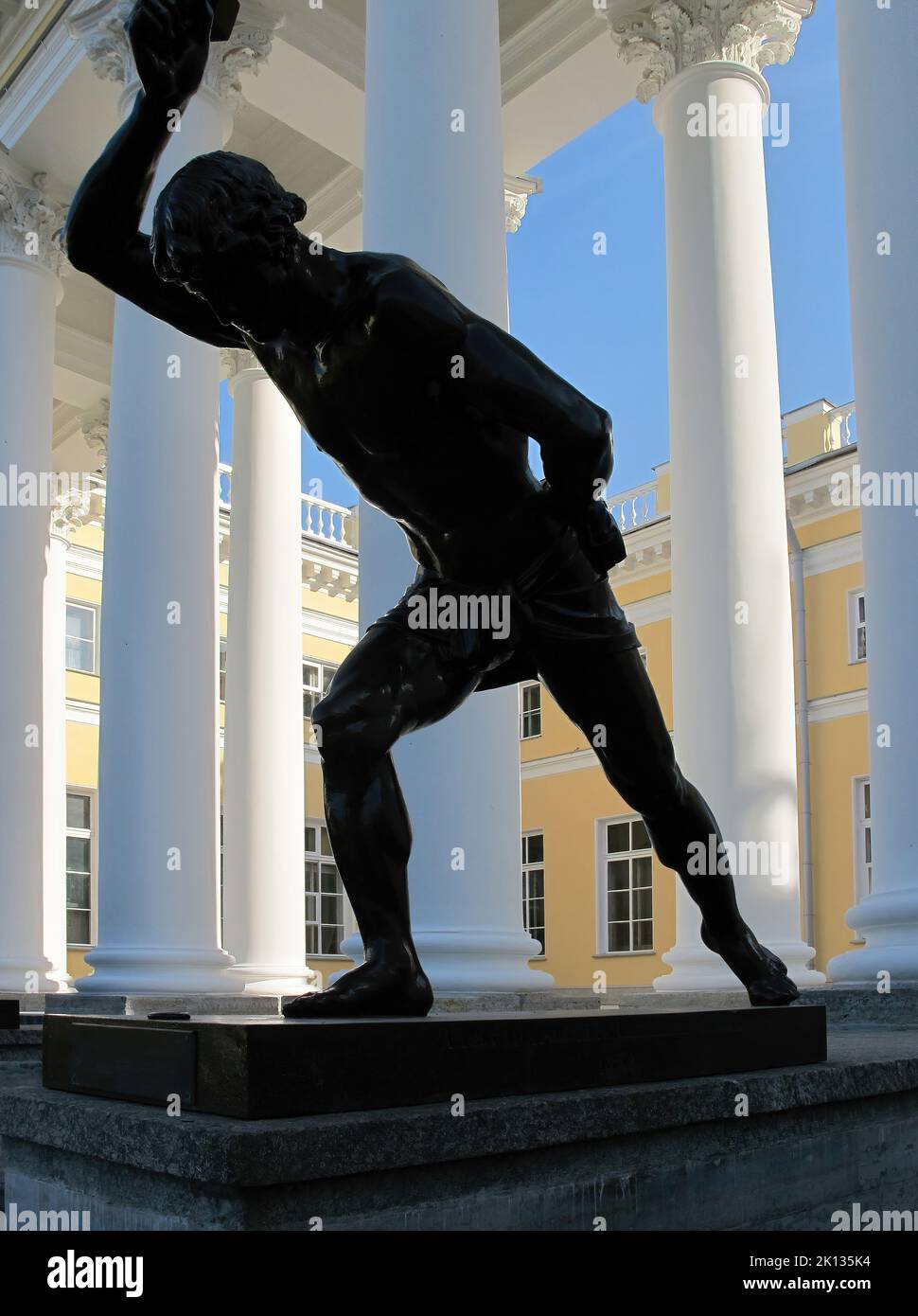 The beautiful Alexander Palace,in classical style,in Pushkin (St ...