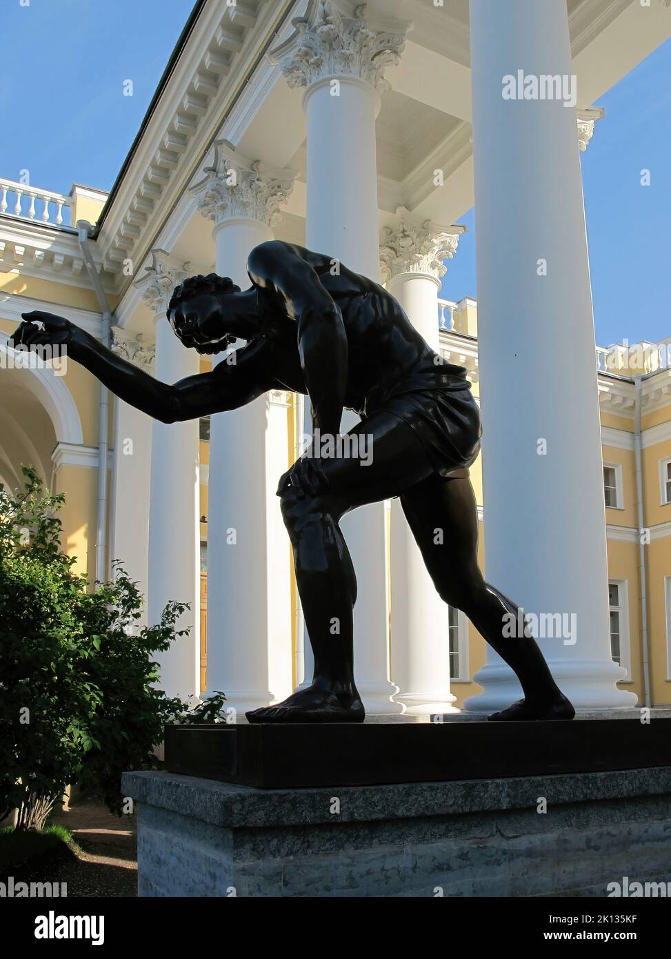 The beautiful Alexander Palace,in classical style,in Pushkin (St ...