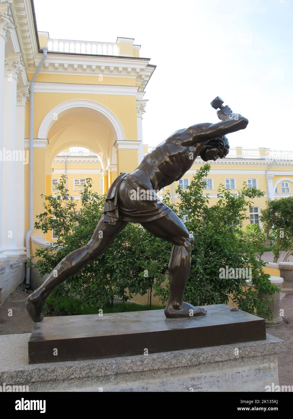 The beautiful Alexander Palace,in classical style,in Pushkin (St ...