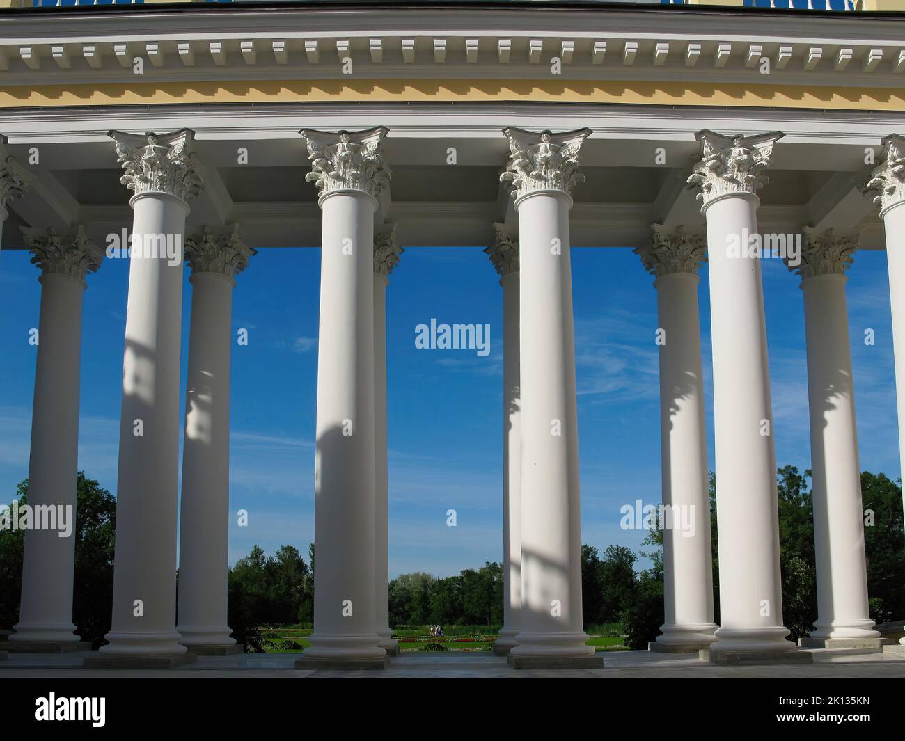 The beautiful Alexander Palace,in classical style,in Pushkin (St ...