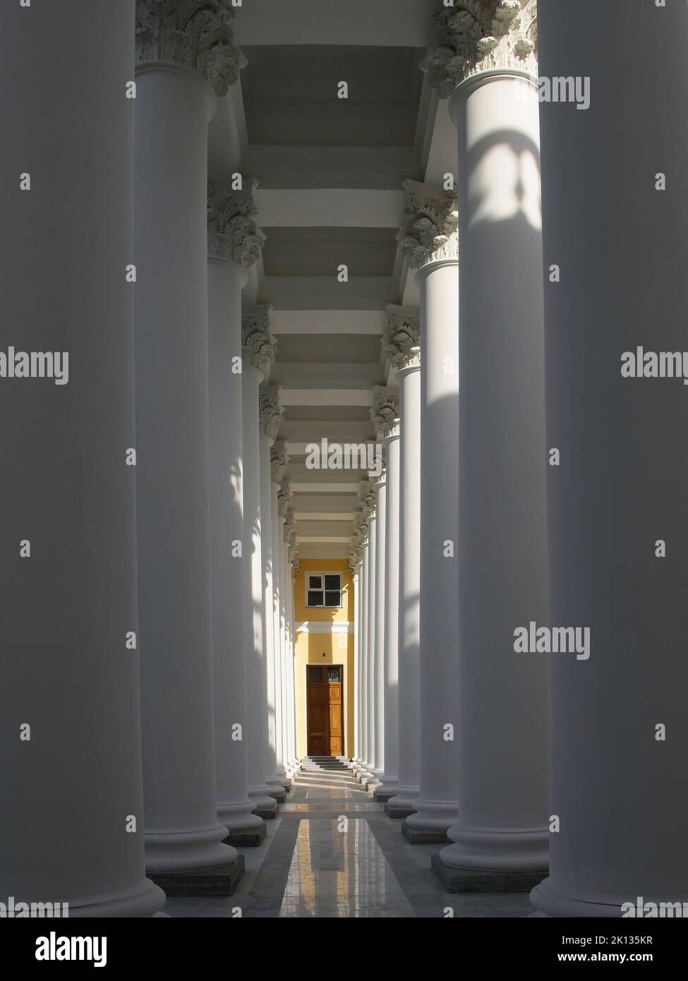 The beautiful Alexander Palace,in classical style,in Pushkin (St ...