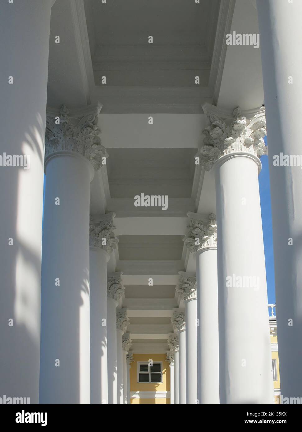 The beautiful Alexander Palace,in classical style,in Pushkin (St ...