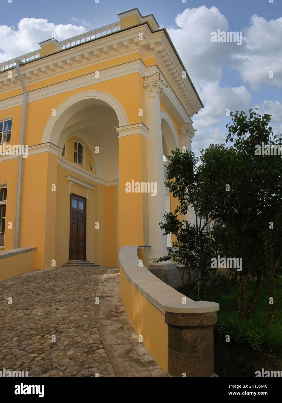The beautiful Alexander Palace,in classical style,in Pushkin (St ...