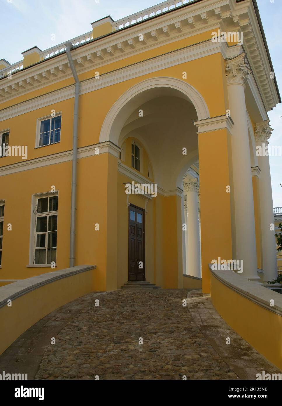 The beautiful Alexander Palace,in classical style,in Pushkin (St ...