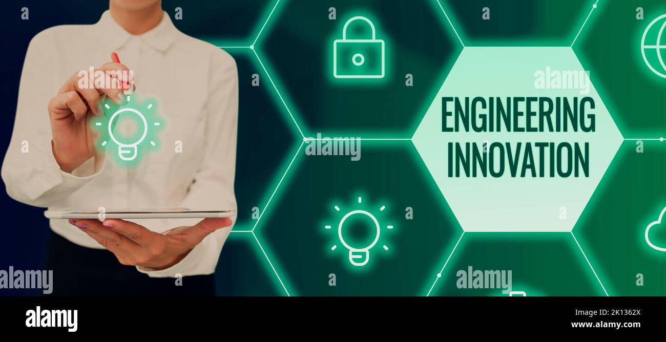 Conceptual display Engineering Innovation. Internet Concept Process ...