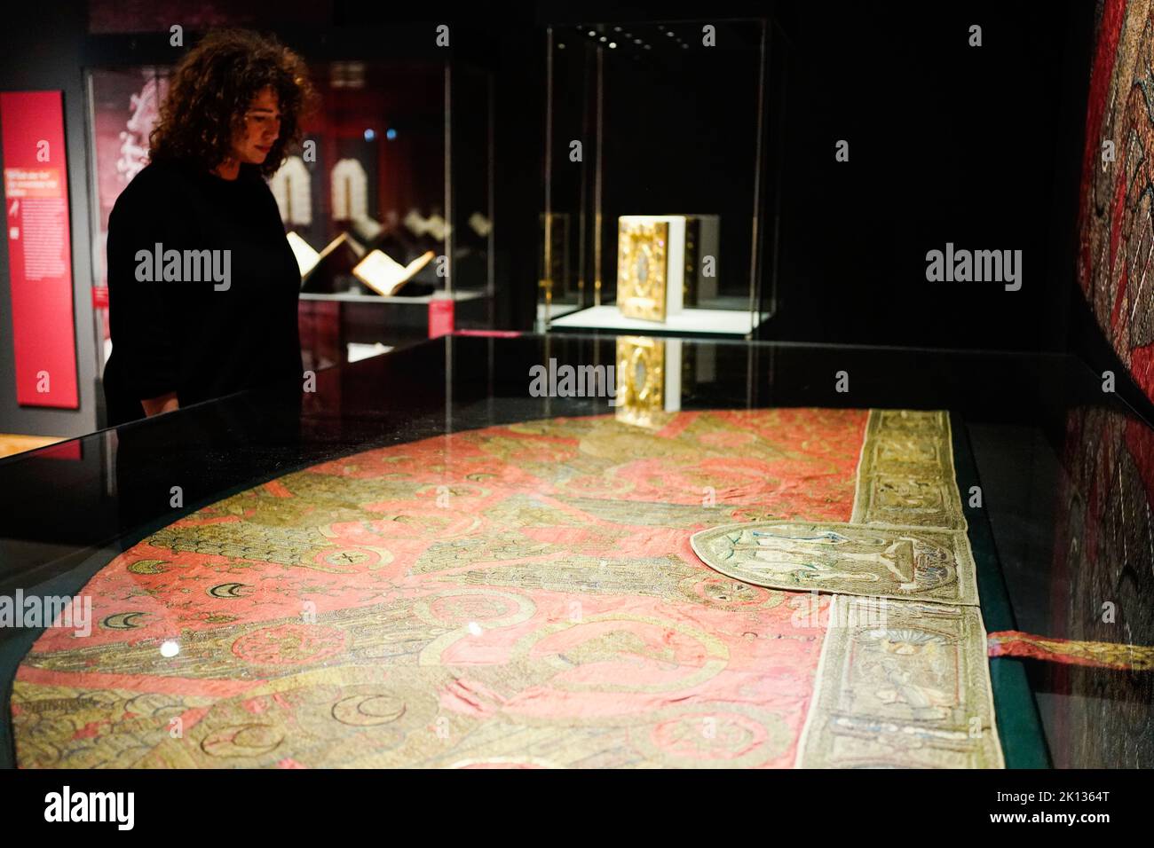 Mannheim, Germany. 15th Sep, 2022. A woman stands next to the ...