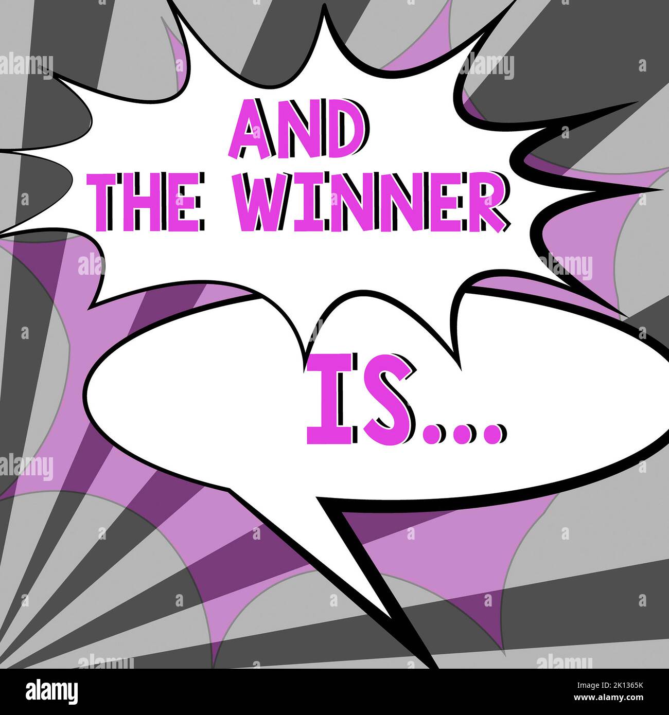 Handwriting text And The Winner Is.... Business idea Announcing who the ...