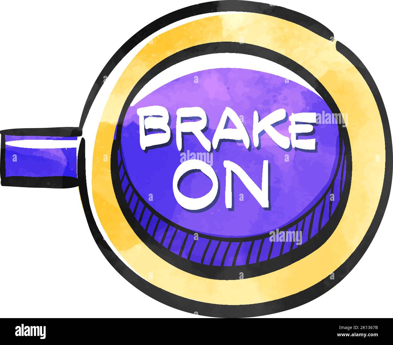 Race brake sign icon in watercolor style Stock Vector Image & Art - Alamy