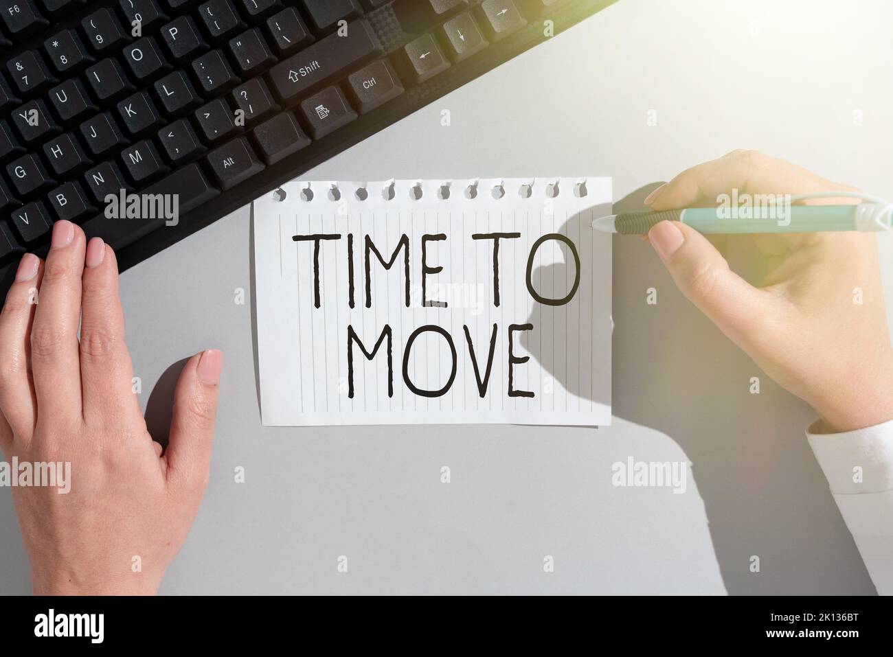 Conceptual display Time To Move. Business showcase Best period to ...