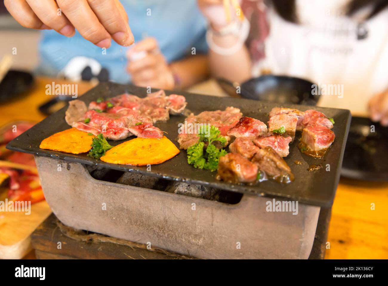 Sprinkle salt plate hi-res stock photography and images - Alamy