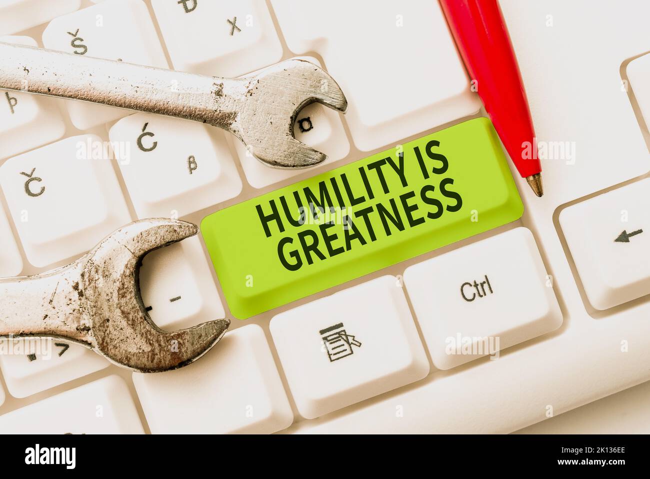 Inspiration showing sign Humility Is Greatness. Business idea being ...
