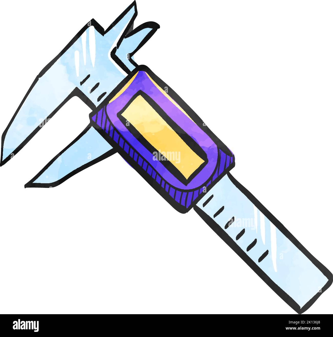 Digital micrometer technology icon Cut Out Stock Images & Pictures - Alamy