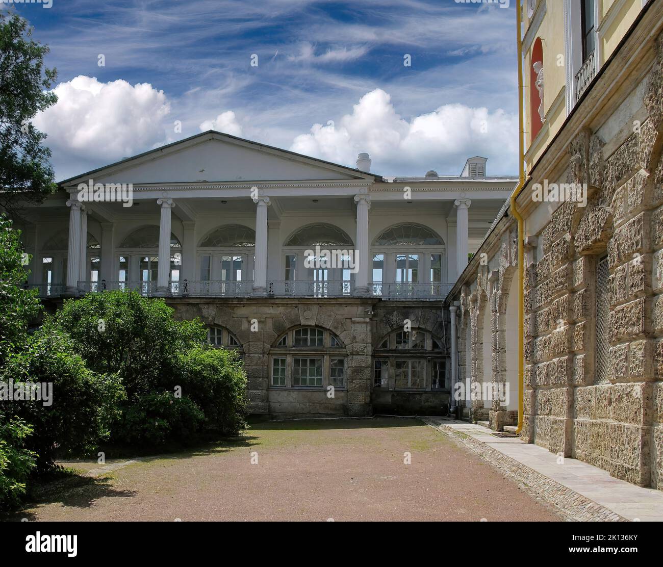 The Cameron Gallery in the park surrounding Catherine Palace, located ...