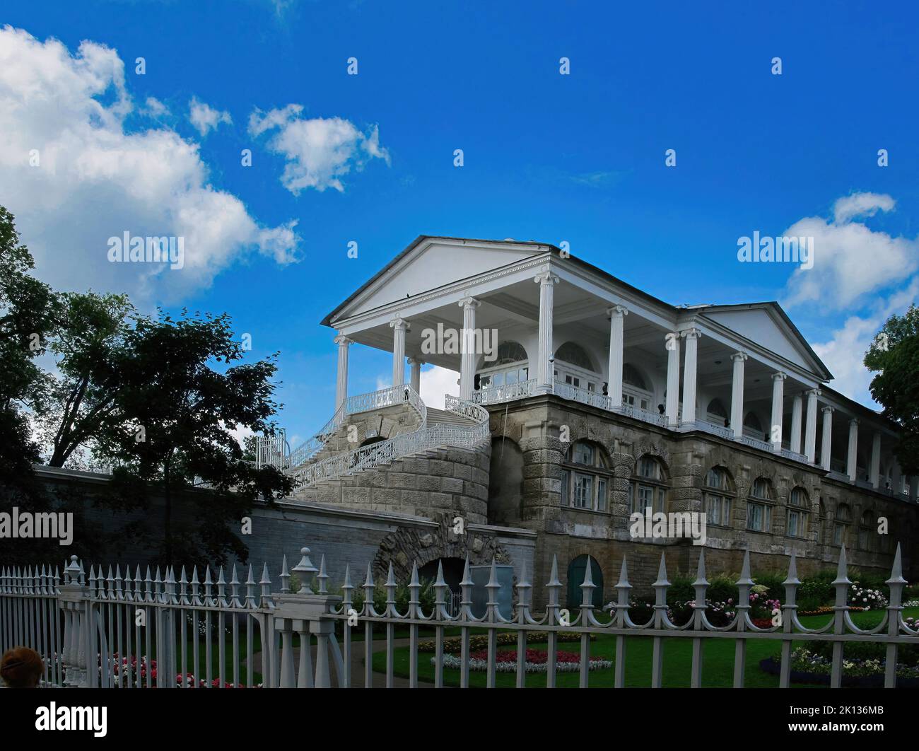 The Cameron Gallery in the park surrounding Catherine Palace, located ...