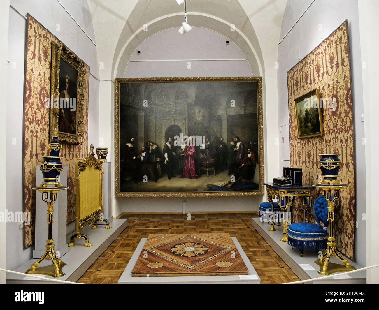 The Cameron Gallery in the park surrounding Catherine Palace, located ...