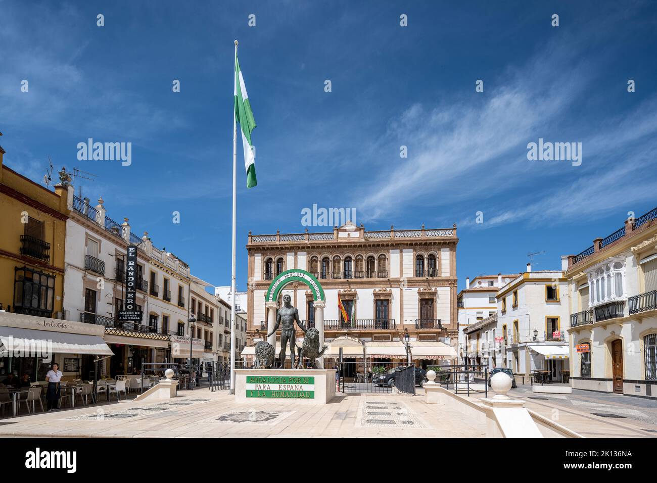 Plaza del Sorocco, Ronda Malaga province Stock Photo - Alamy