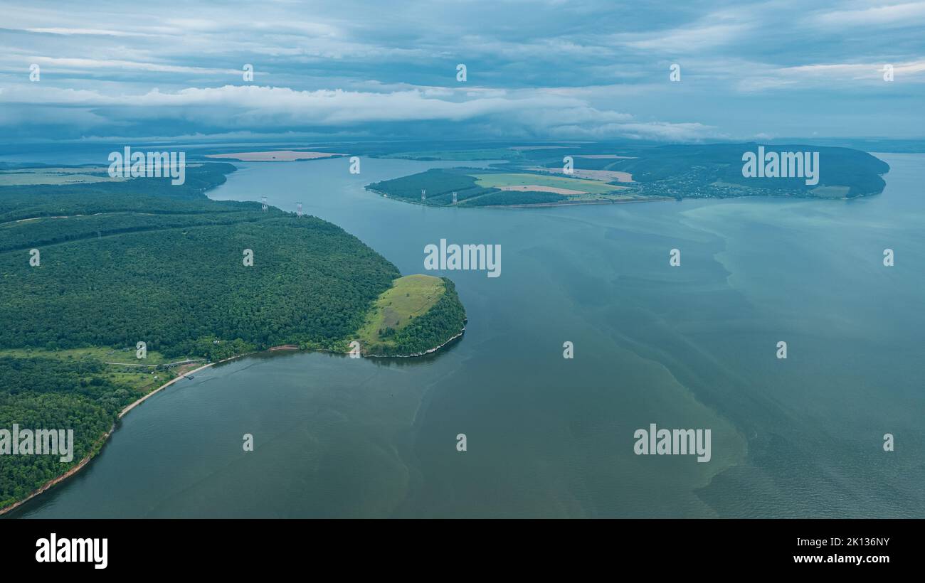 Travel to Russia, the Volga River, Central Russia, Samara Luka. Summer ...