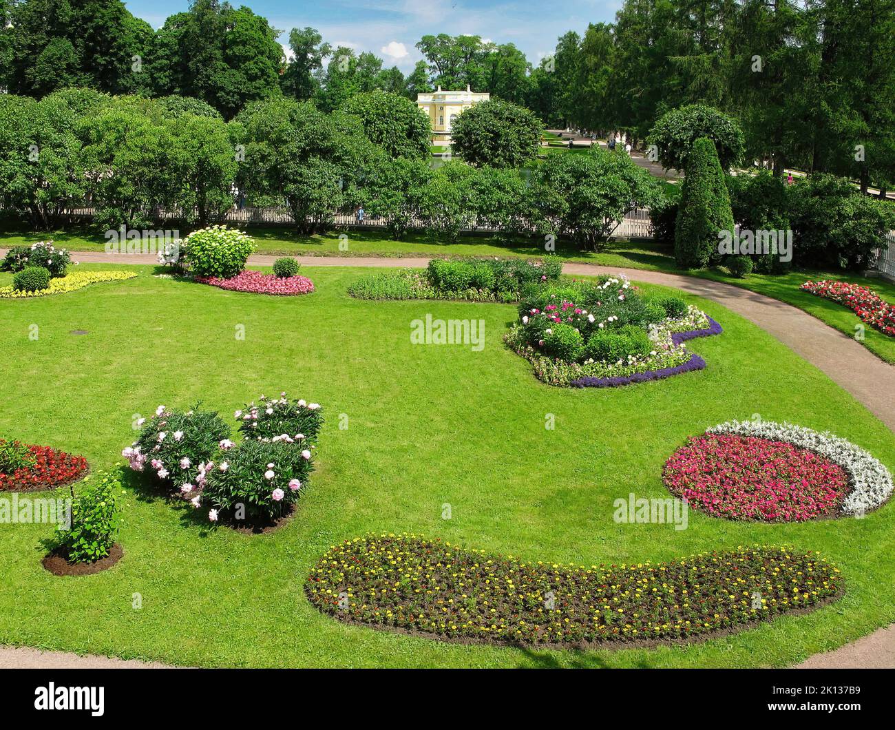 The Beautiful and Lush Park surrounding Catherine Palace, located in ...