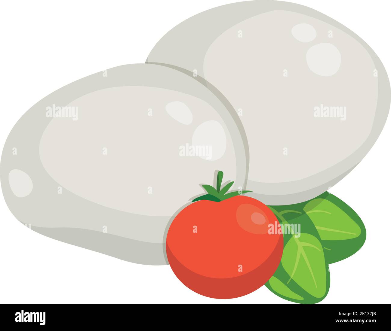 Mozarella icon. Cartoon soft cheese. Traditional italian cuisine Stock ...