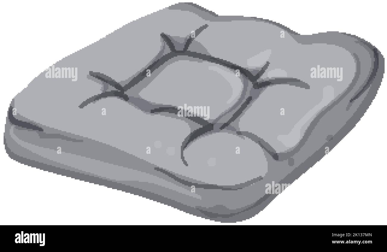 furniture seat cushion cartoon vector illustration Stock Vector Image ...