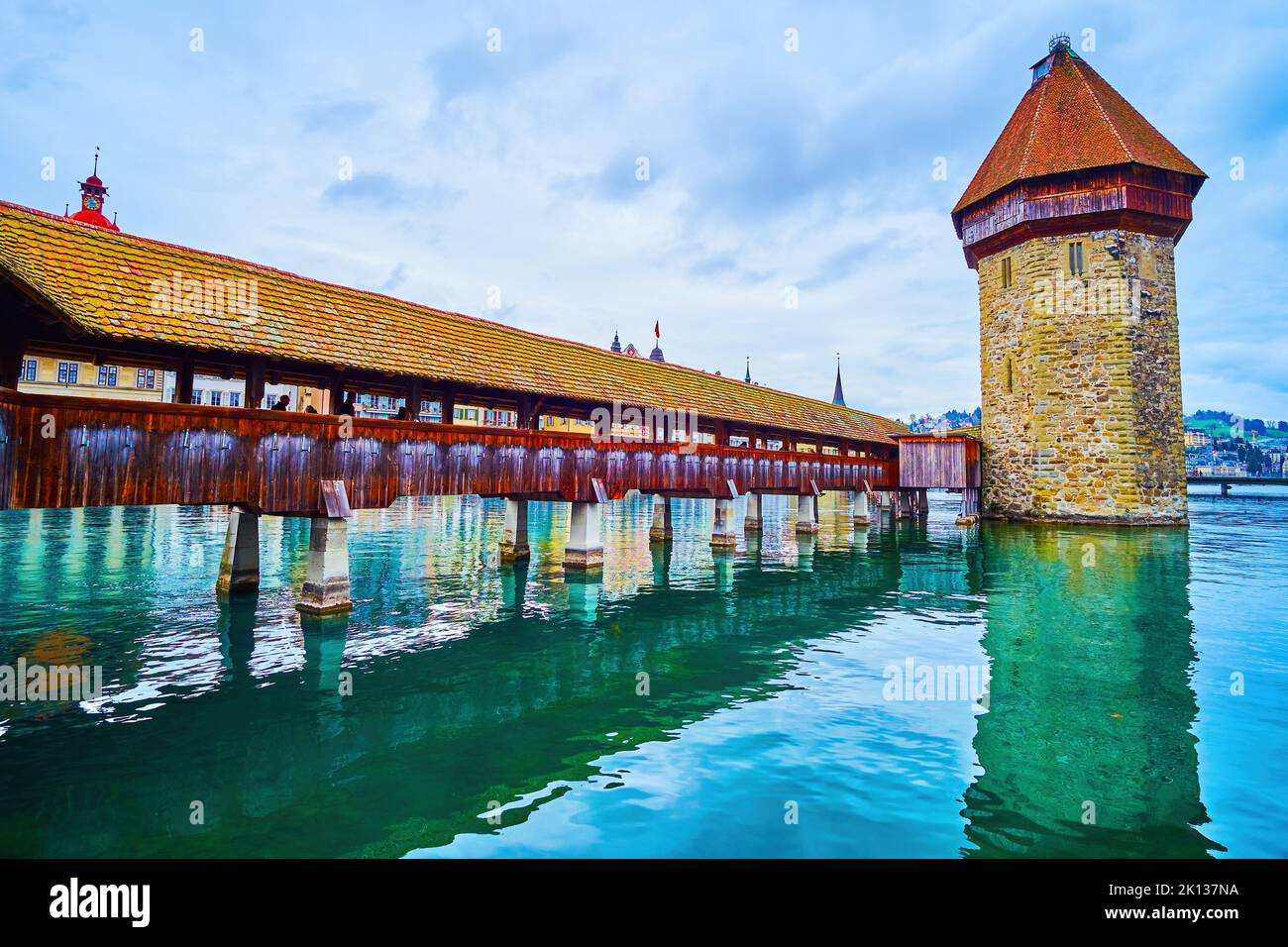 Stunning Kapellbrucke (Chapel Bridge), the oldest wooden bridge in ...
