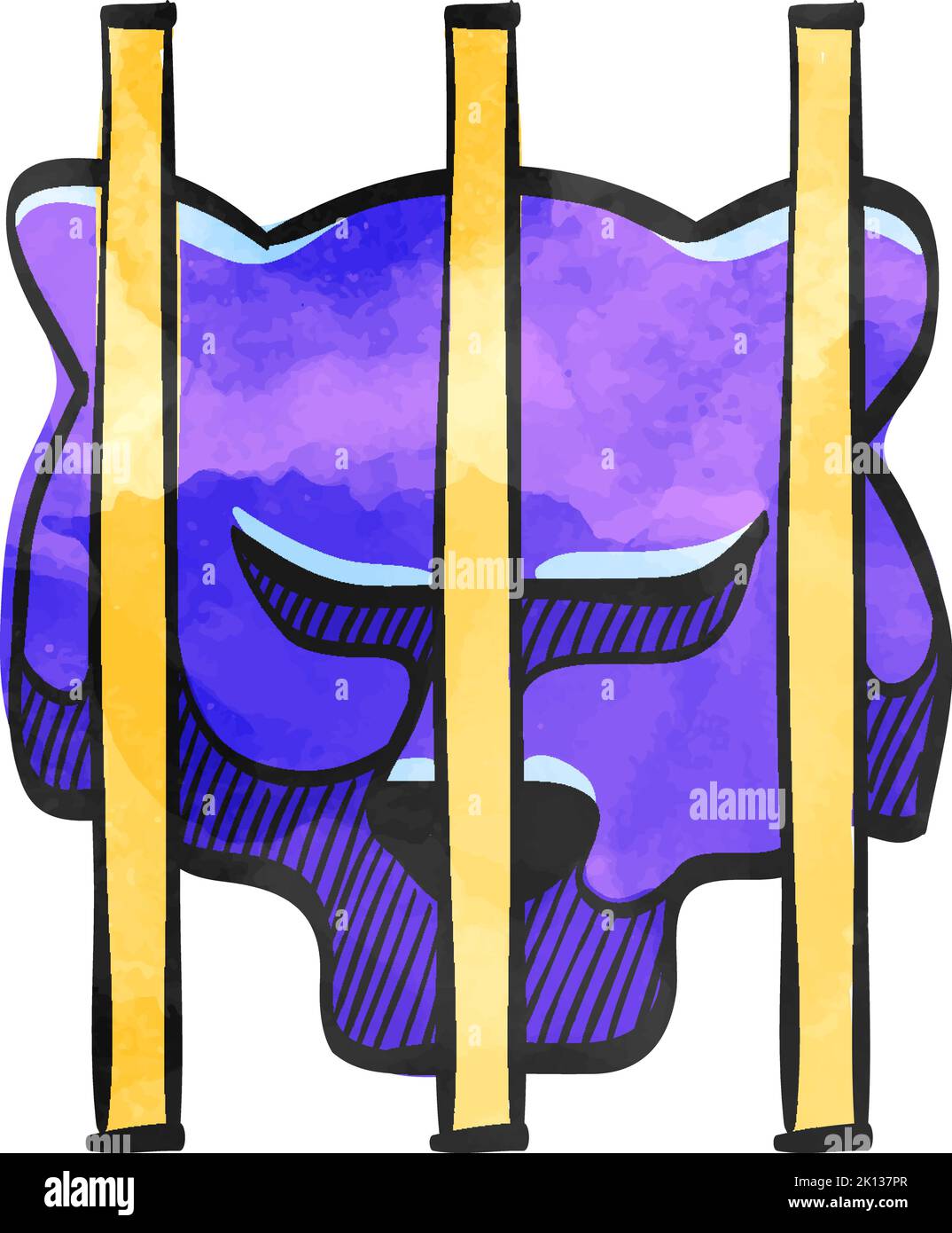 Caged animal icon in hi-res stock photography and images - Alamy
