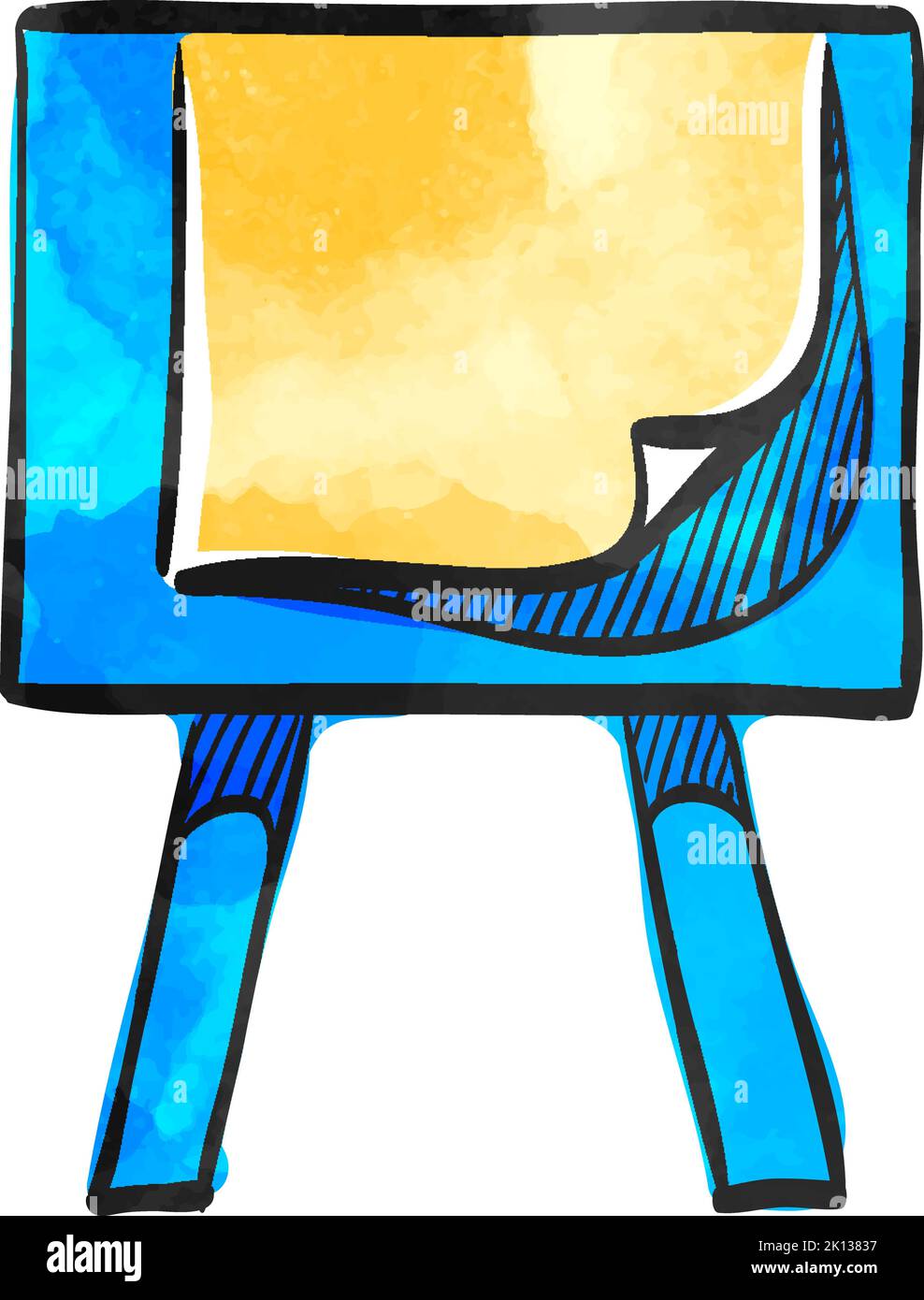 Watercolor exhibition Stock Vector Images - Alamy