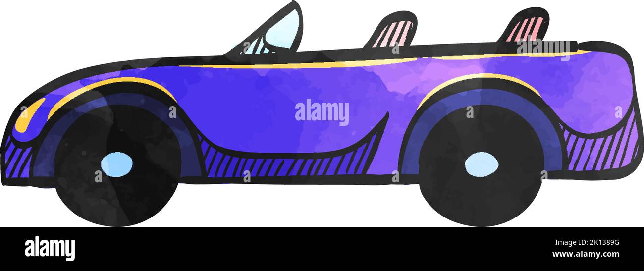 Car in open parking Stock Vector Images - Alamy