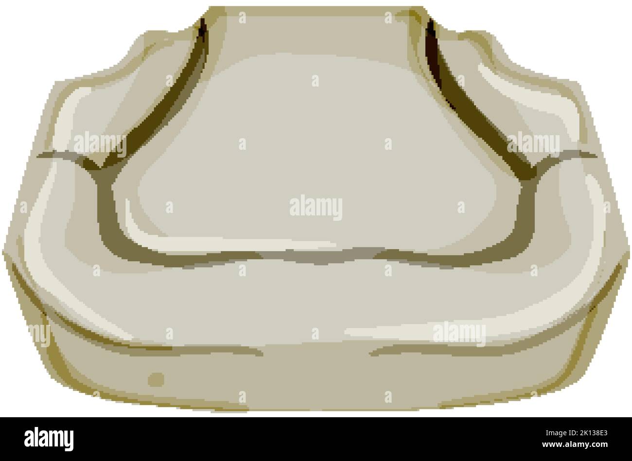 pillow seat cushion cartoon vector illustration Stock Vector Image ...