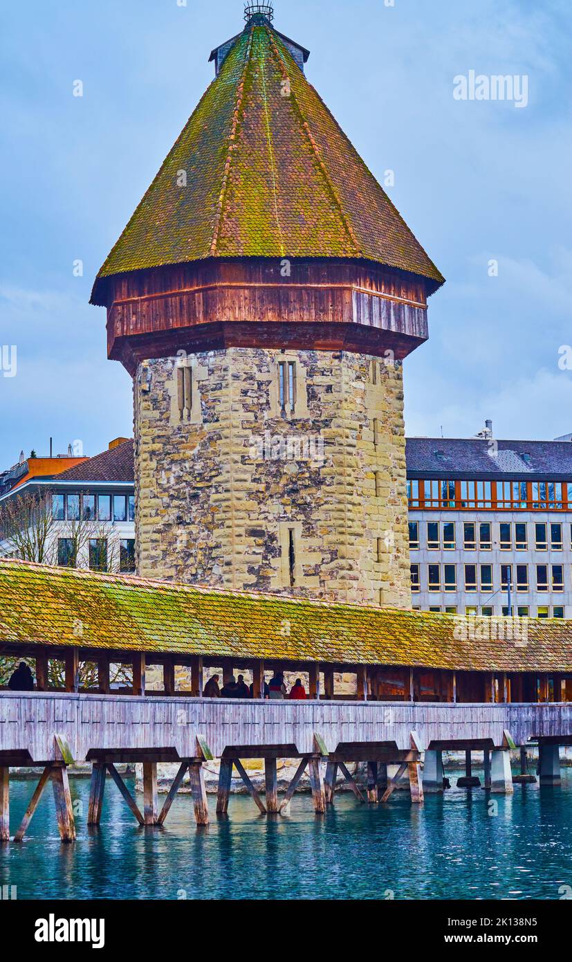 The great Wasserturm (Water tower), one of the most significant ...