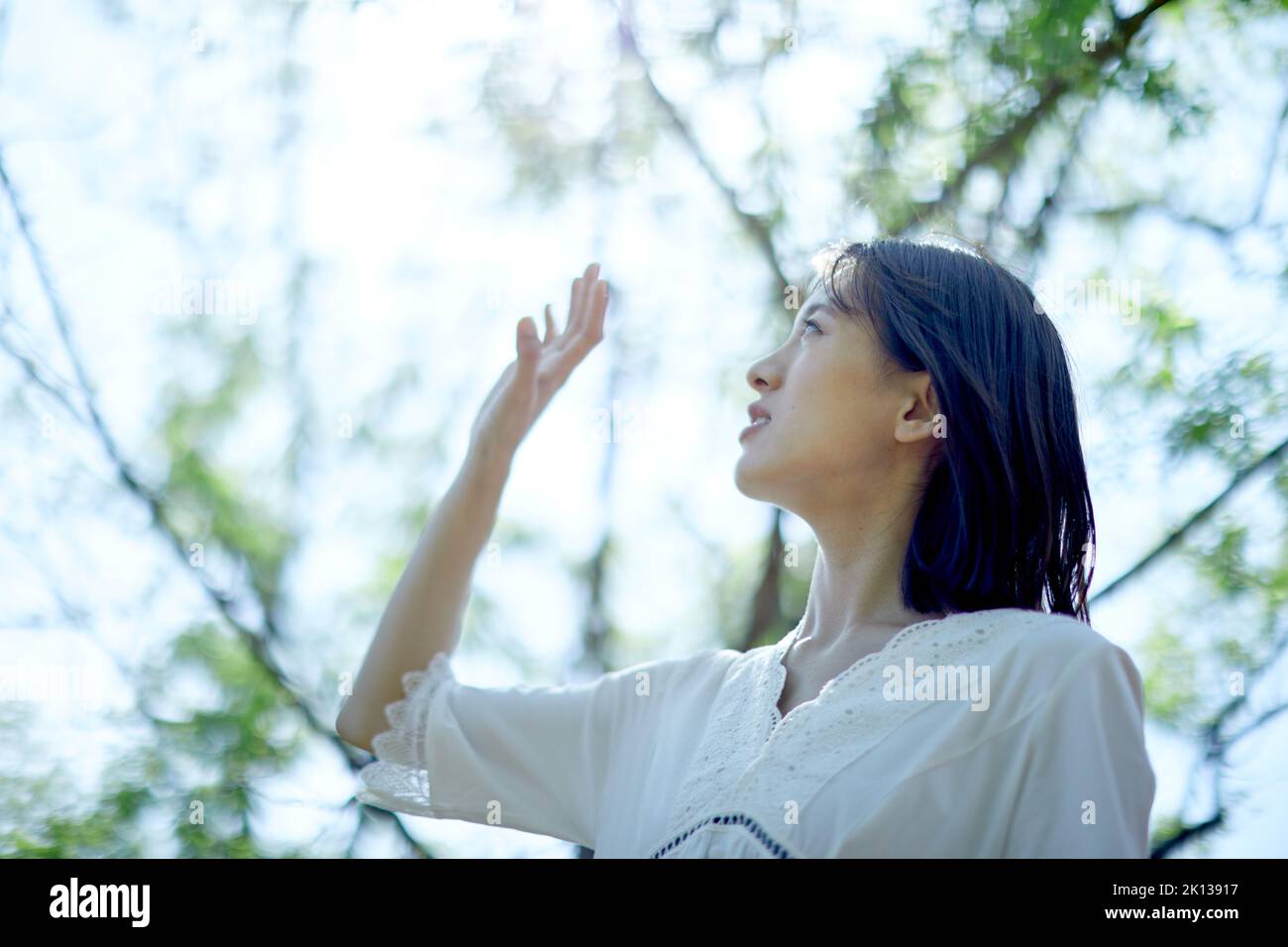 Japanese woman portrait Stock Photo - Alamy