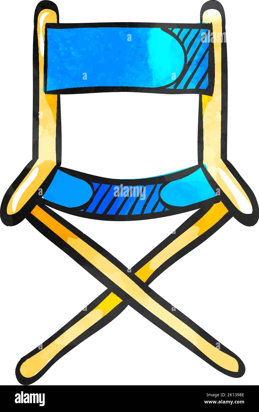 Director chair icon cartoon hi-res stock photography and images - Alamy