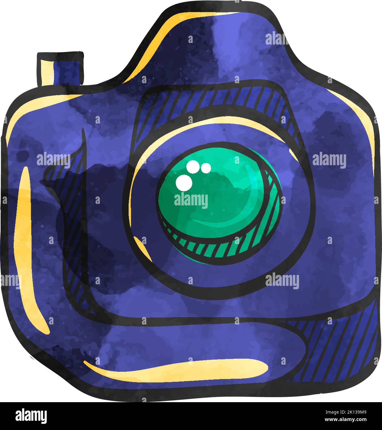 Camera icon in doodle Stock Vector Images - Alamy