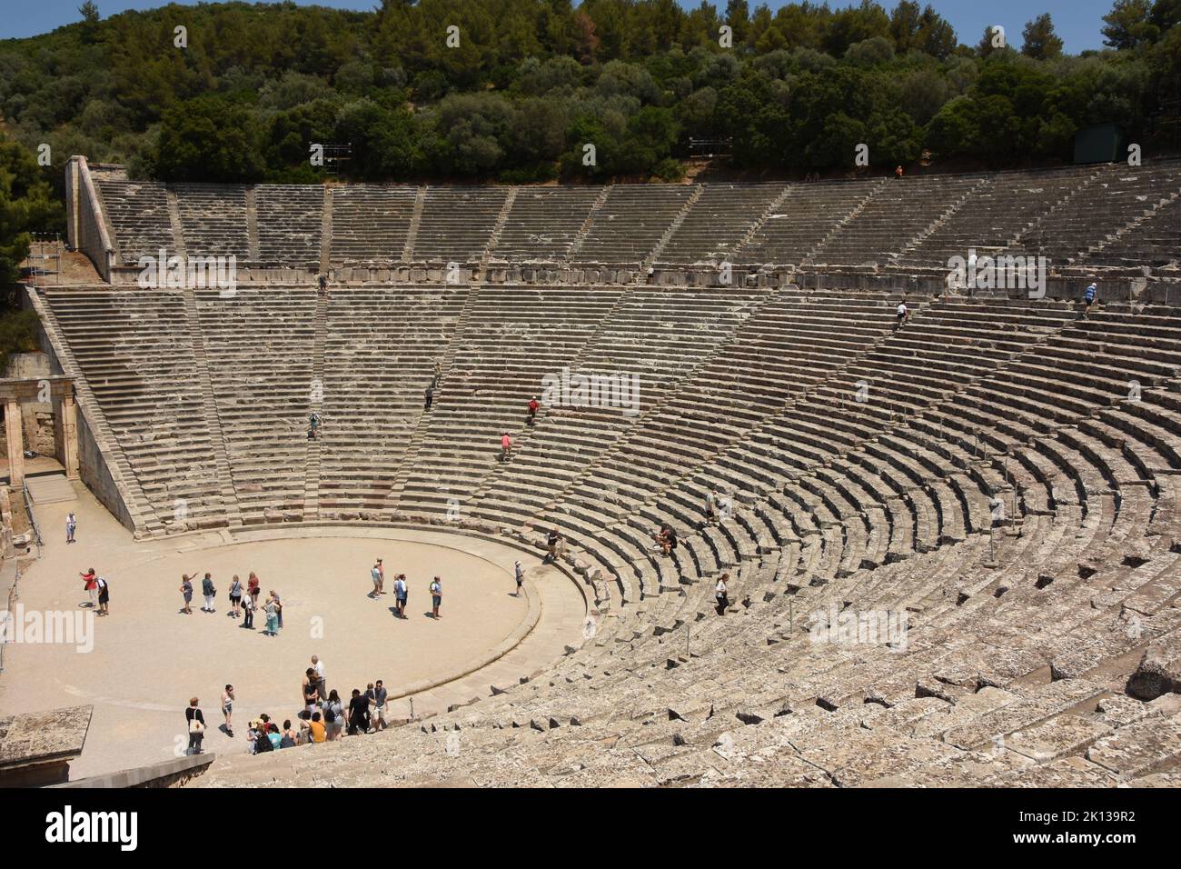 Ancient theatre of Asclepieion, in the ancient city of Epidaurus ...