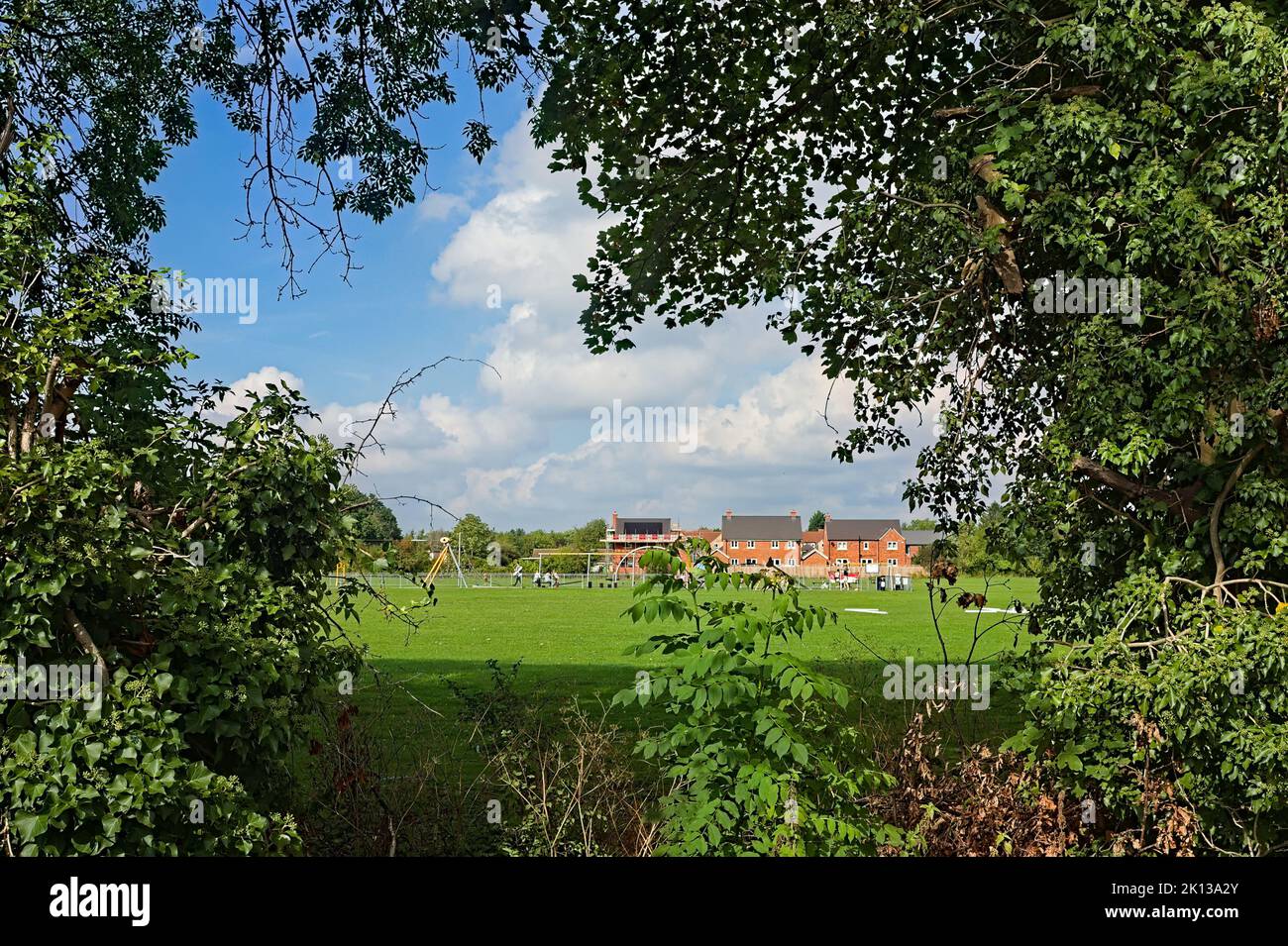 The playing field on Garfit's Lane kids playground and modern housing ...