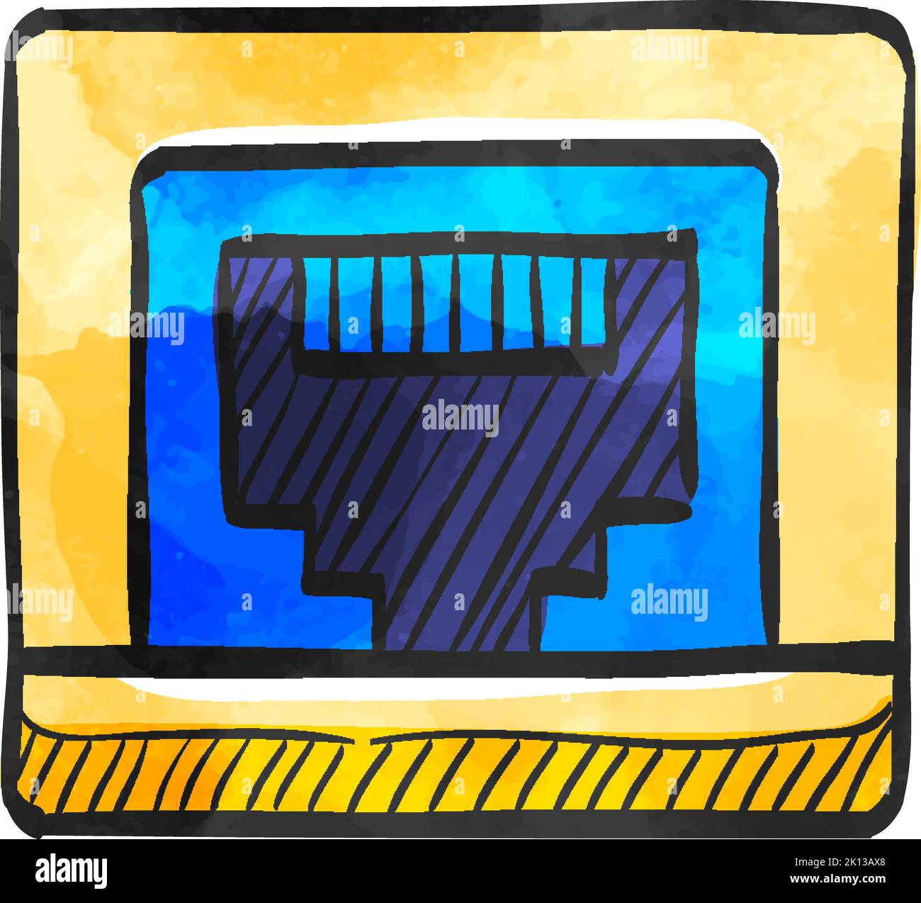 Local area connector icon in watercolor style Stock Vector Image & Art ... Local area connector icon in watercolor style Stock Vector Image & Art ...