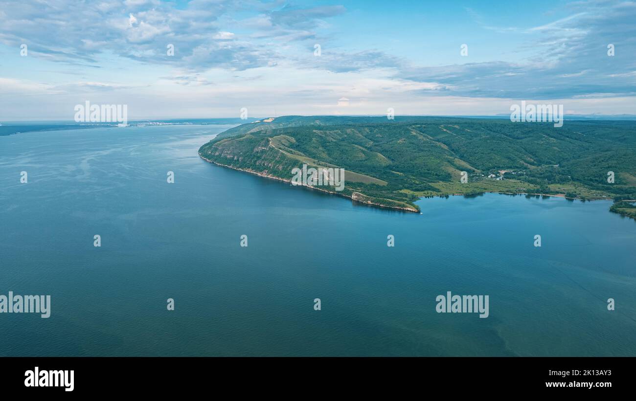 Travel to Russia, the Volga River, Central Russia, Samara Luka. Summer ...