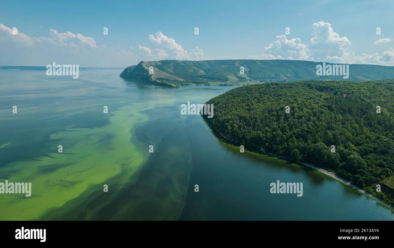 Travel to Russia, the Volga River, Central Russia, Samara Luka. Summer ...