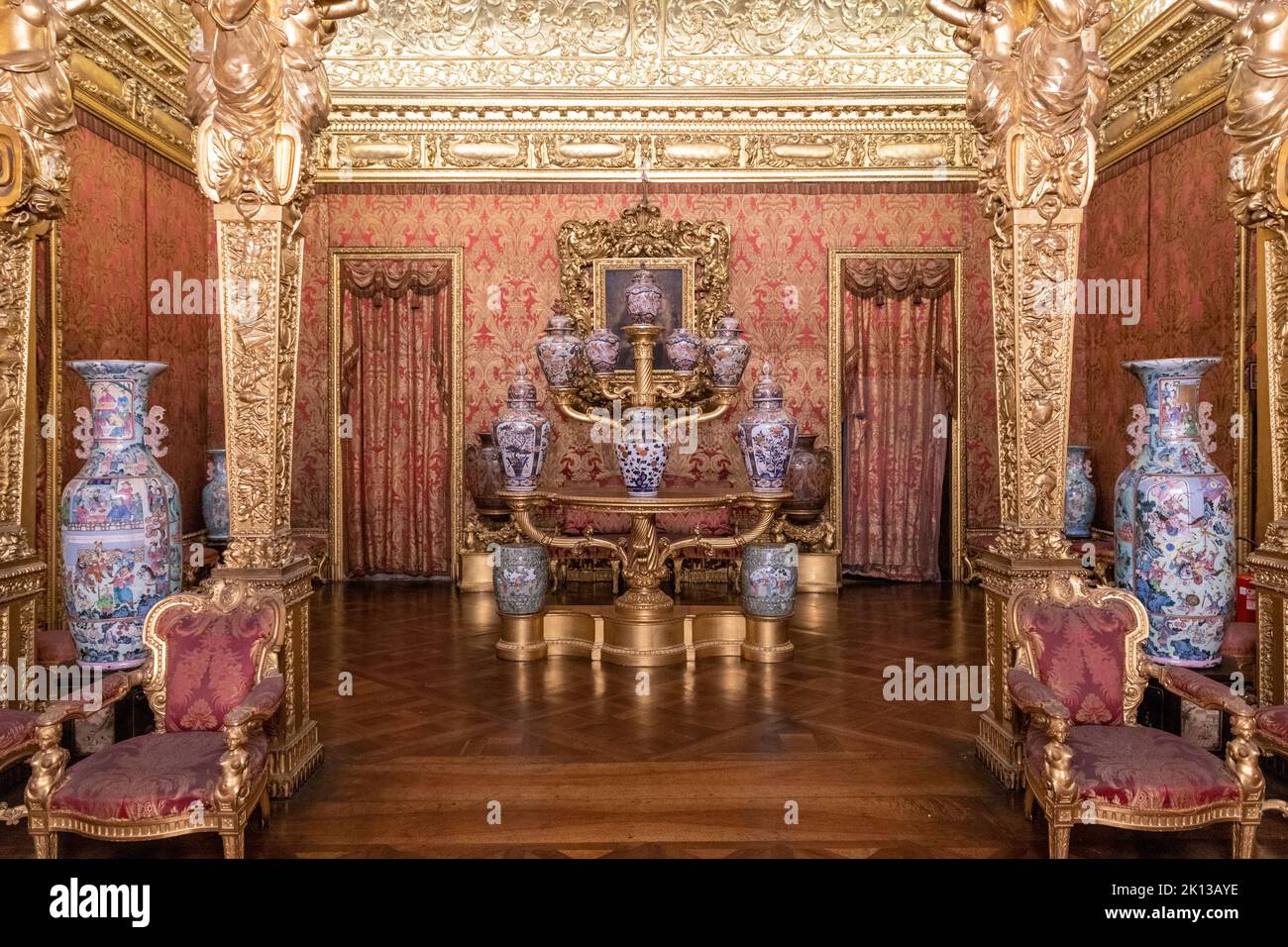Alcove Room, Royal Palace, Turin, Piedmont, Italy, Europe Stock Photo ...