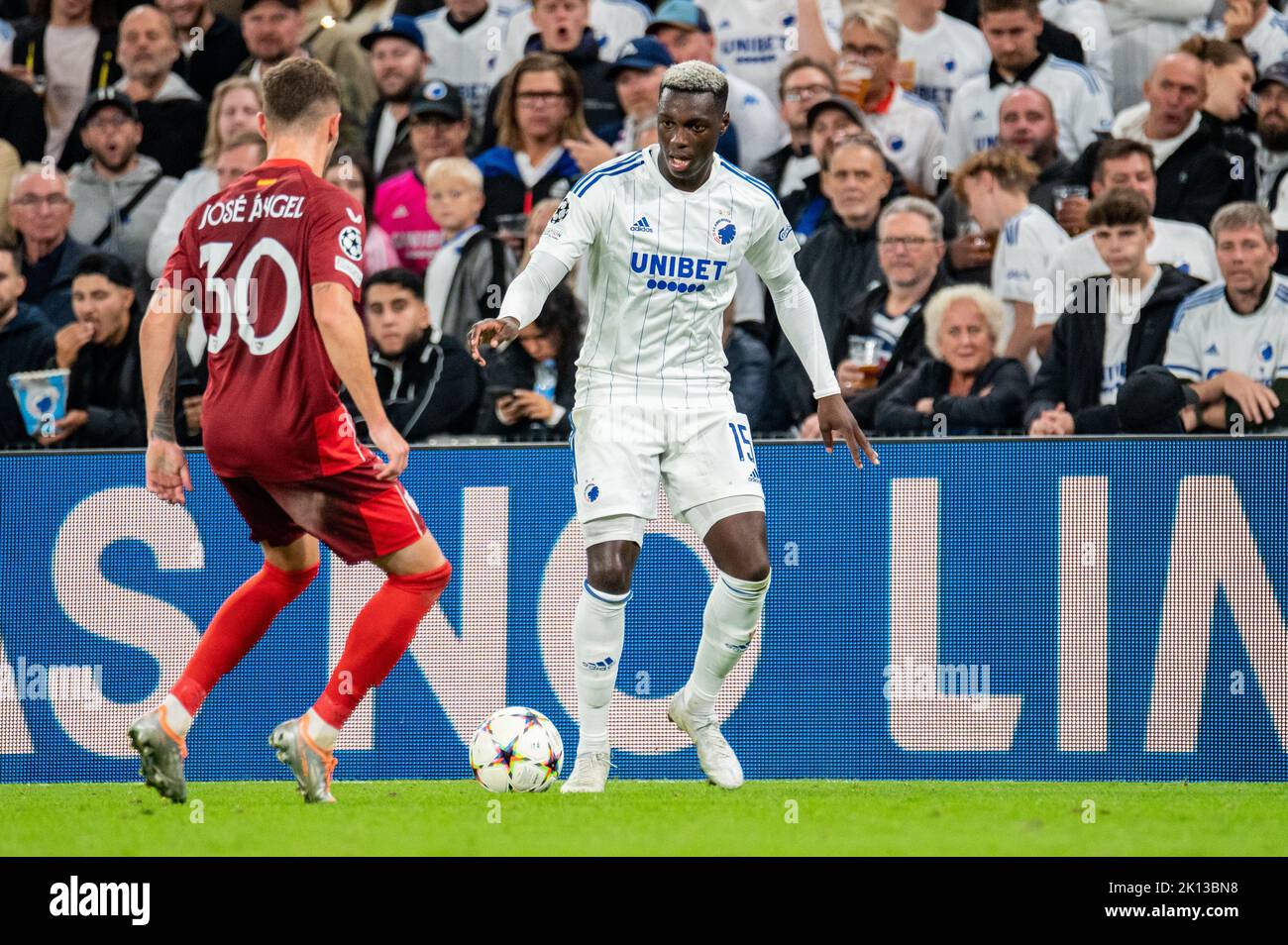 Copenhagen, Denmark. 14th Sep, 2022. Mohamed Daramy (15) of FC ...