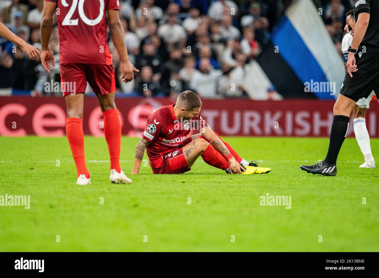 Copenhagen, Denmark. 14th Sep, 2022. Papu Gomez (24) of Sevilla FC seen ...