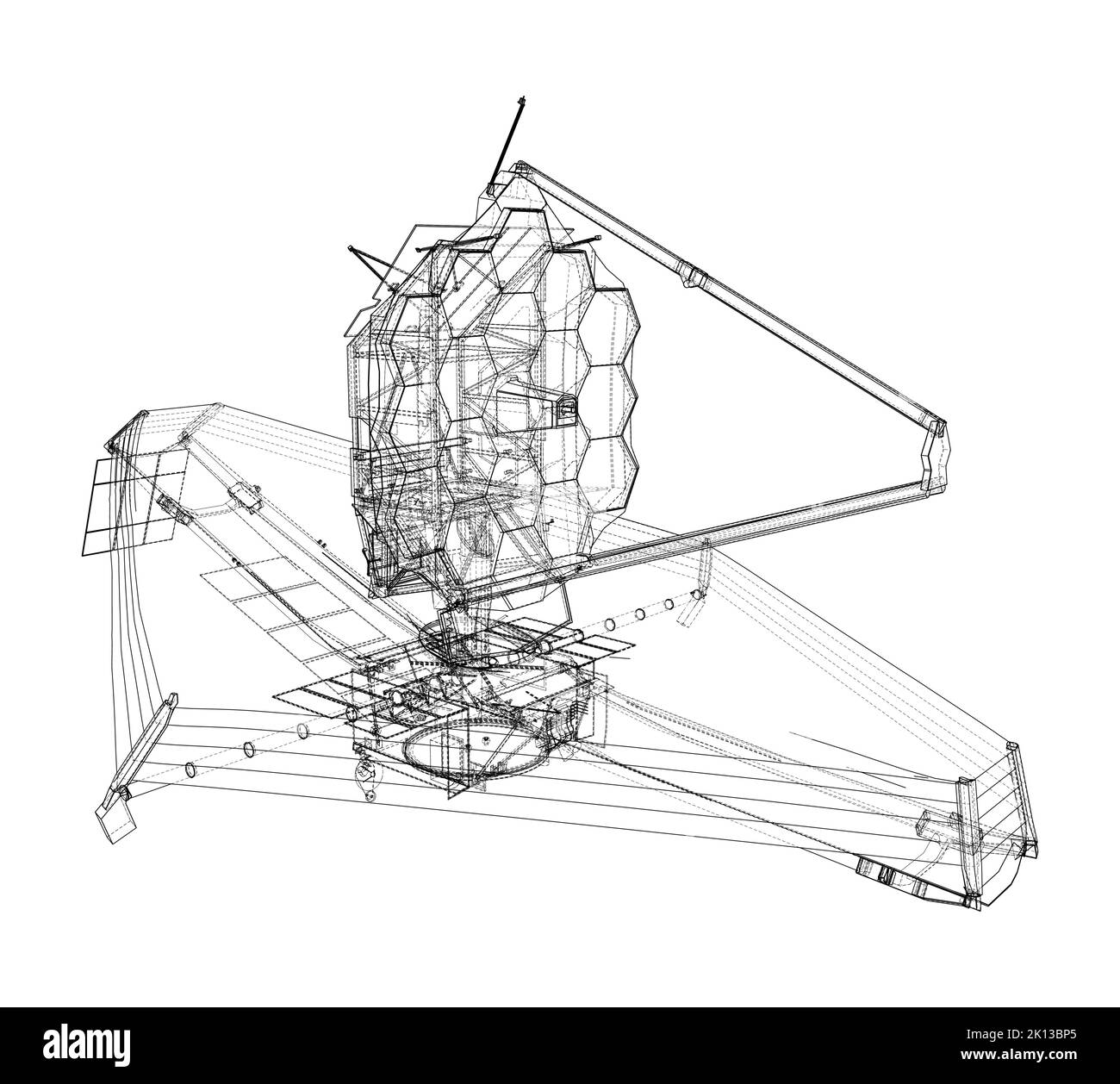James Webb Space Telescope. Vector Stock Vector Image & Art - Alamy